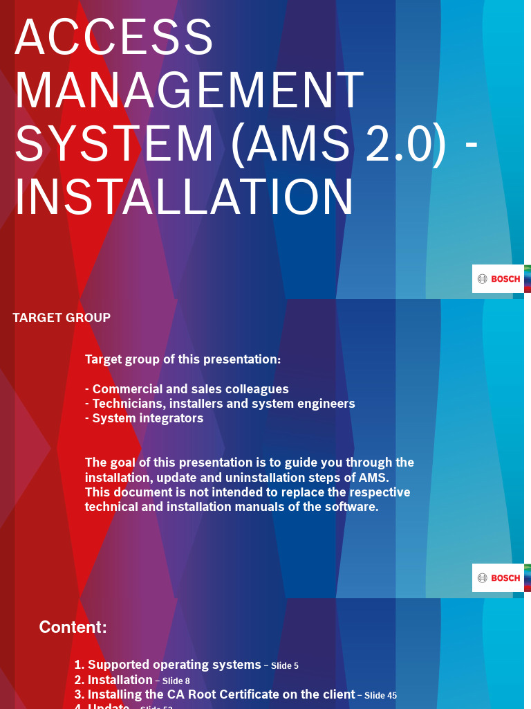 2 - Access Management System System Requirements and Installation - V2 ... 2 - Access Management System System Requirements and Installation - V2 ...
