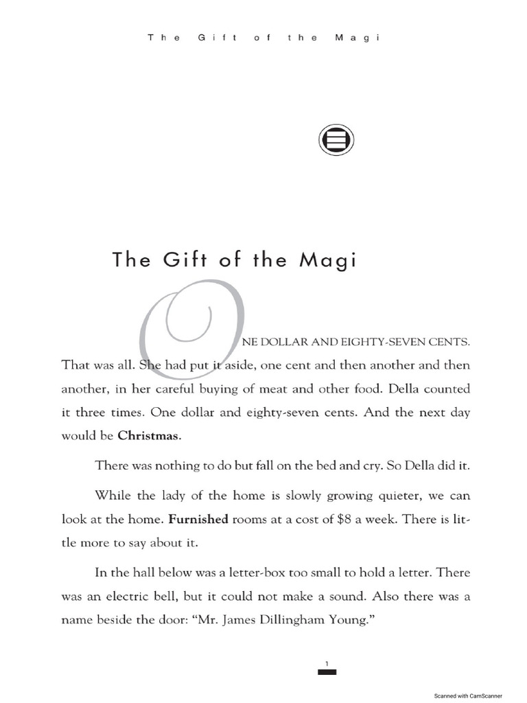 Gift of The Magi | PDF