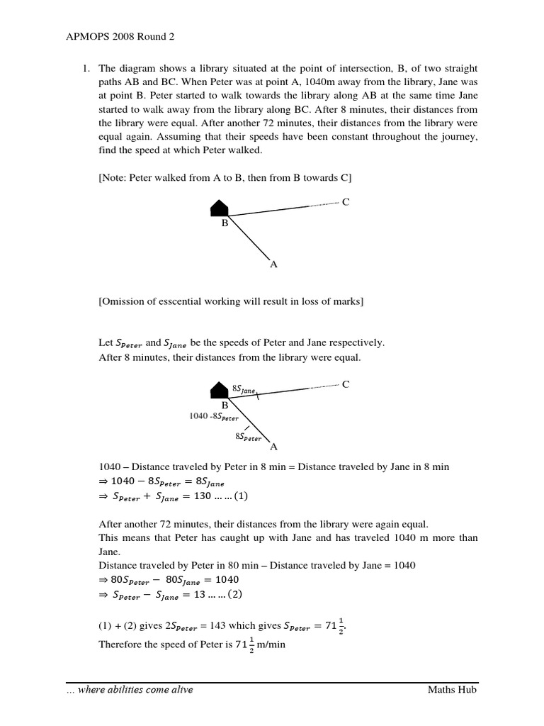 APMOPS 2008 B Solution | PDF | Mathematics