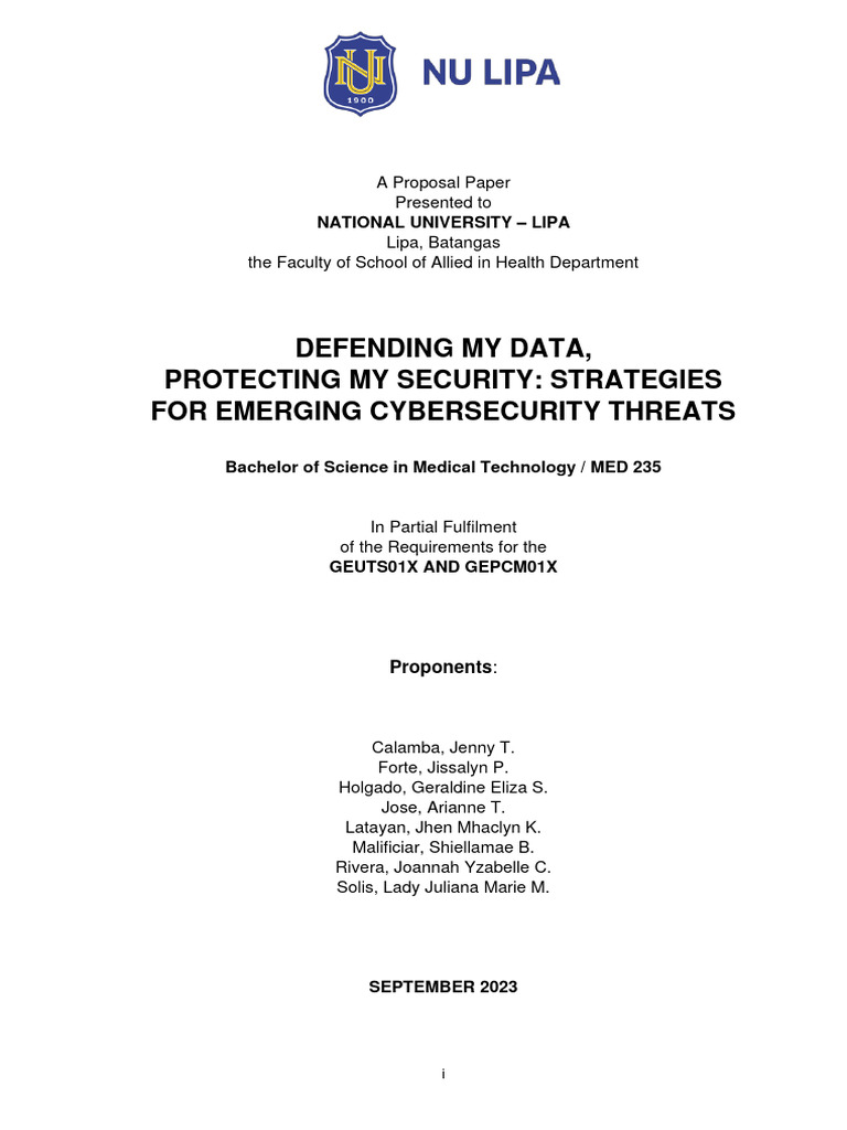 Cybersecurity Awareness Pdf Security Computer Security