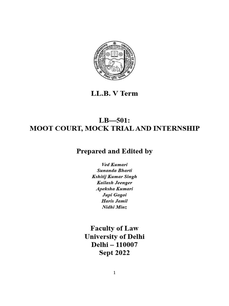Moot Court and Mock Trial Overview | PDF | Trials | Justice