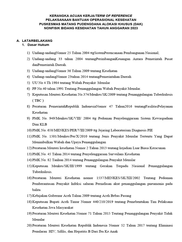 Tor Deteksi Dini Faktor Resiko Dan PTM | PDF | Pengembangan Diri | Sains & Matematika