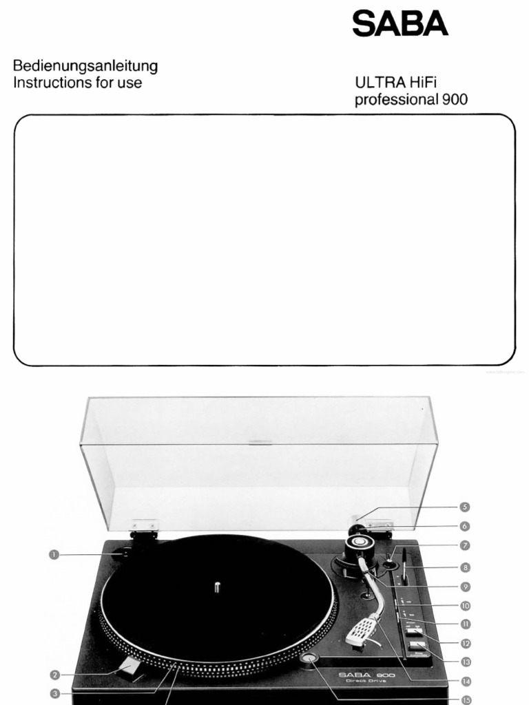 Ve Saba PSP 900 en de | PDF