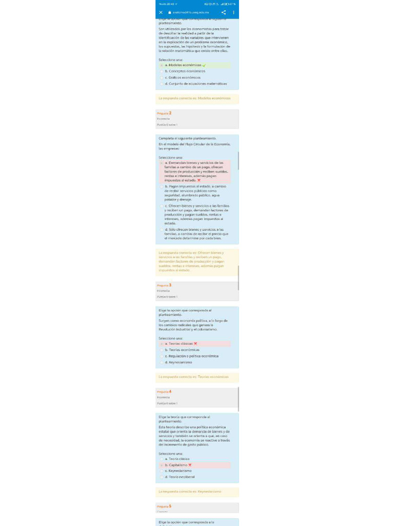 Examen Conceptos Basicos de Economia | PDF