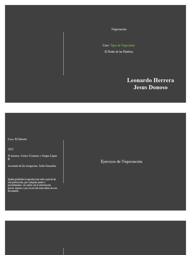 Tipos de Negociador - Actividad Evaluada Negociación | PDF