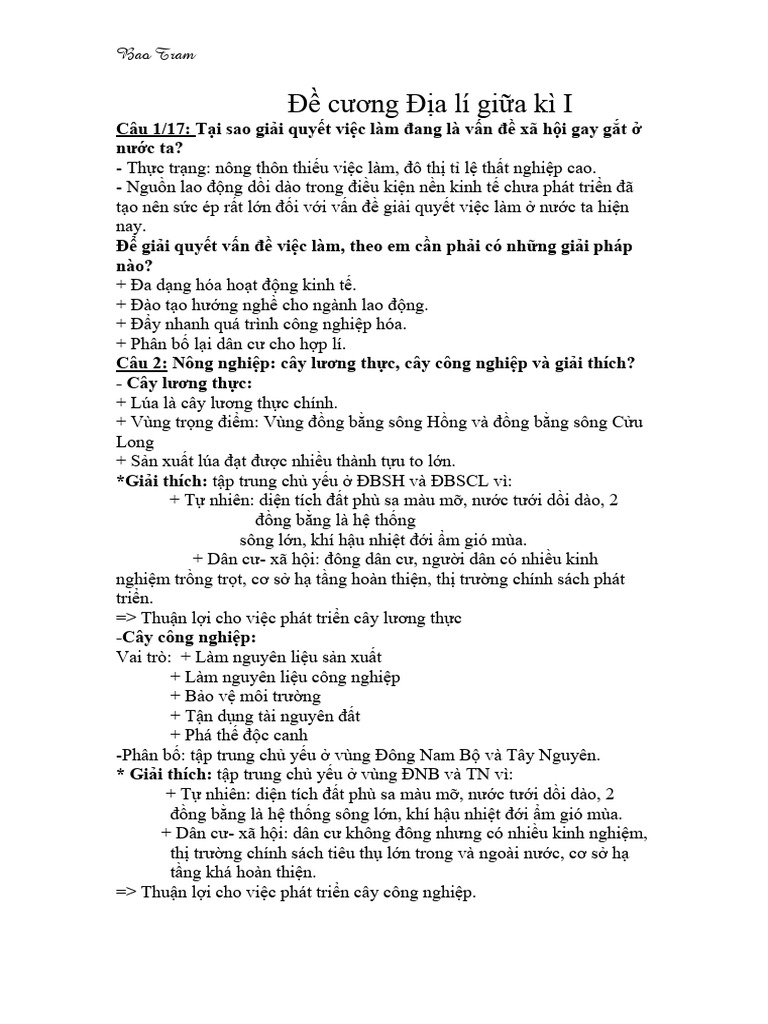 địa lý gkI | PDF