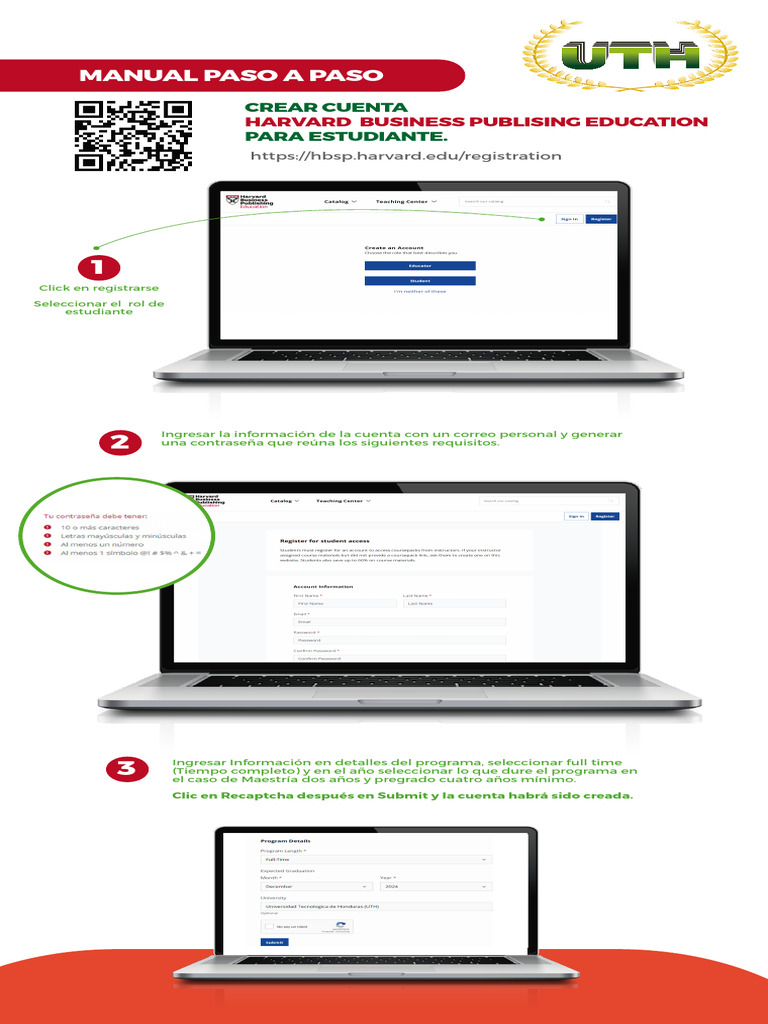UTH Pasos CUENTA HARVARD | PDF