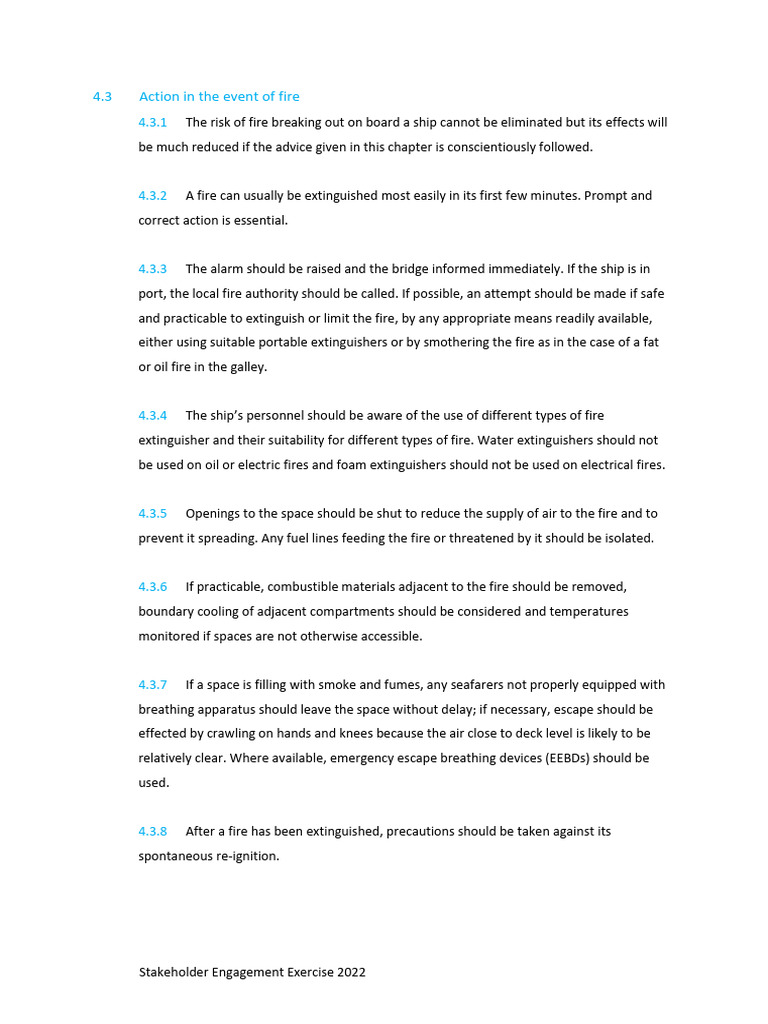 COSWP Prop. Amendments - Chapter 4 Emergency Drills and Procedures - 1 ...