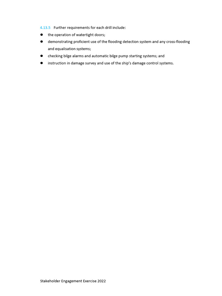 COSWP Prop. Amendments - Chapter 4 Emergency Drills and Procedures - 1 ...