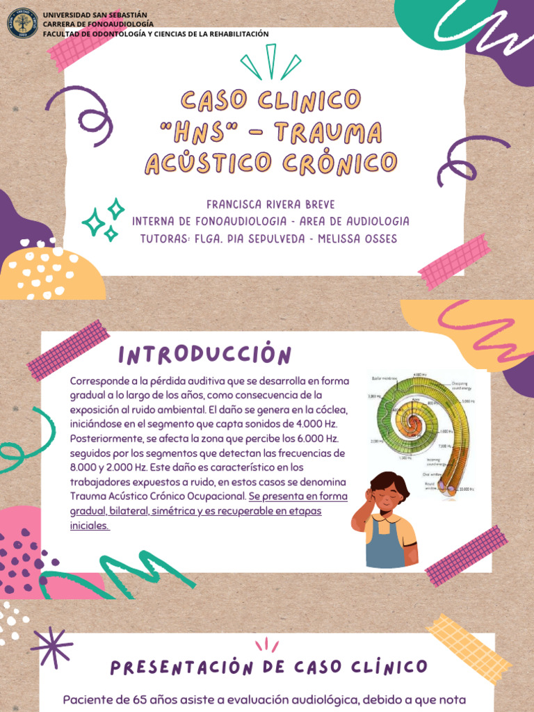 Trauma Acústico Crónico en Pacientes | PDF | Escuchando | Oído