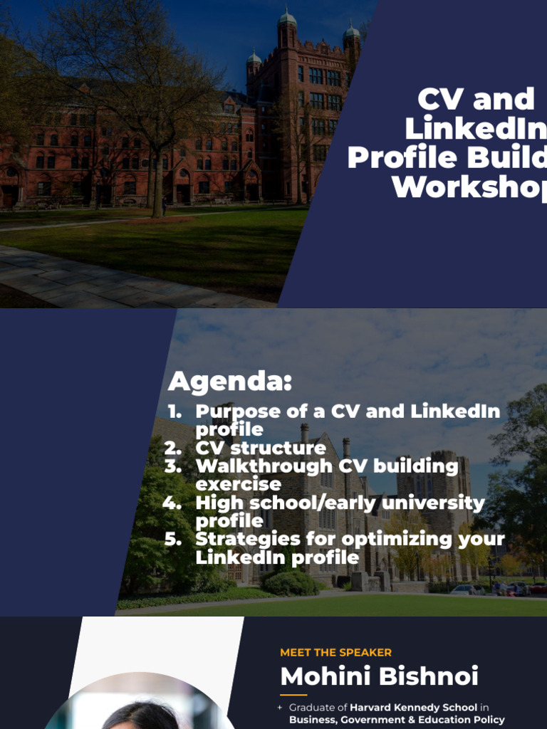 CV and LinkedIn Profile Building | PDF | Résumé | Linked In