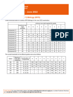 Biology A Level Grade Thresholds 2022 | PDF | Qualifications | Student ...