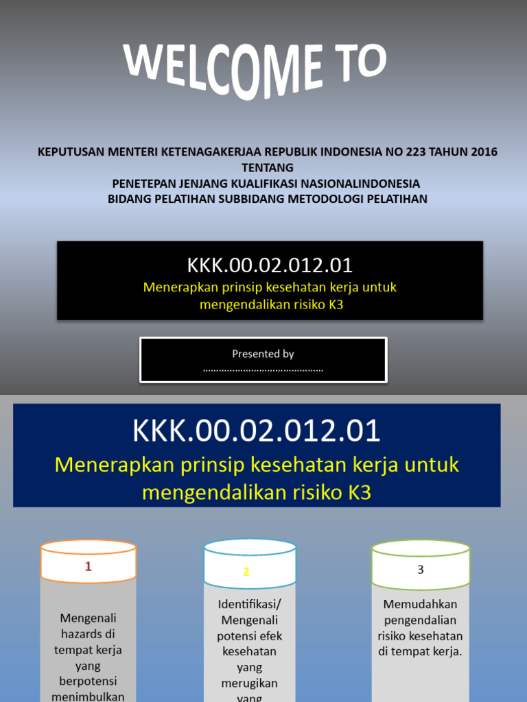 KKK.0002.012.01 - Menerapkan Prinsip K3-Oke | PDF