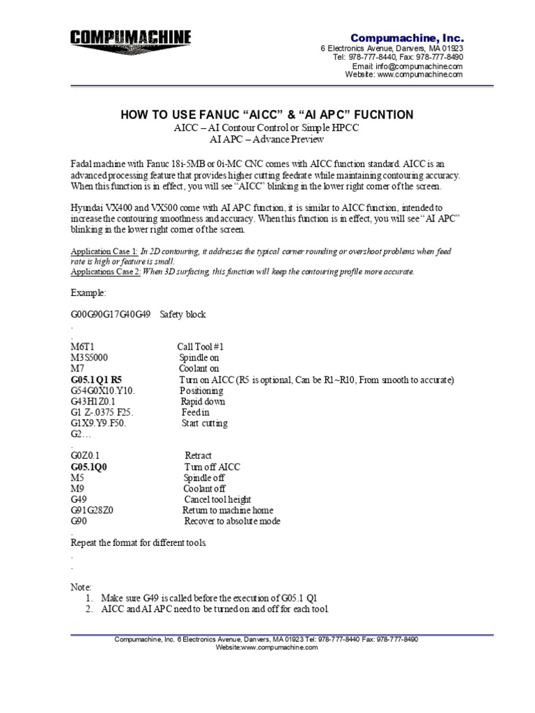How To Use AICC | PDF | Equipment | Manufactured Goods