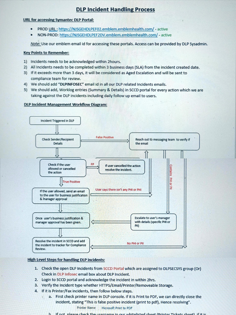 DLP Incident Handling Procedures | PDF | Cyberspace | Information ...