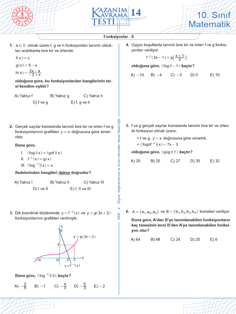 Sınıf Matematik Matematik: H H H B H L H H | PDF