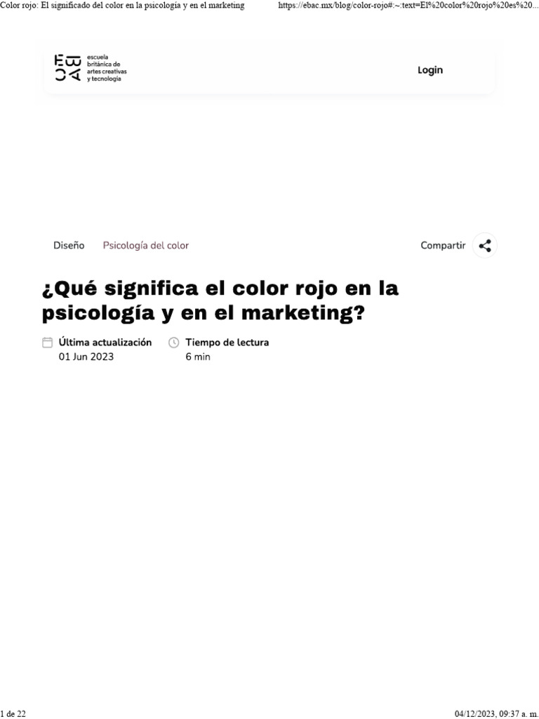 Сolor rojo - El significado del color en la psicología y en el ...