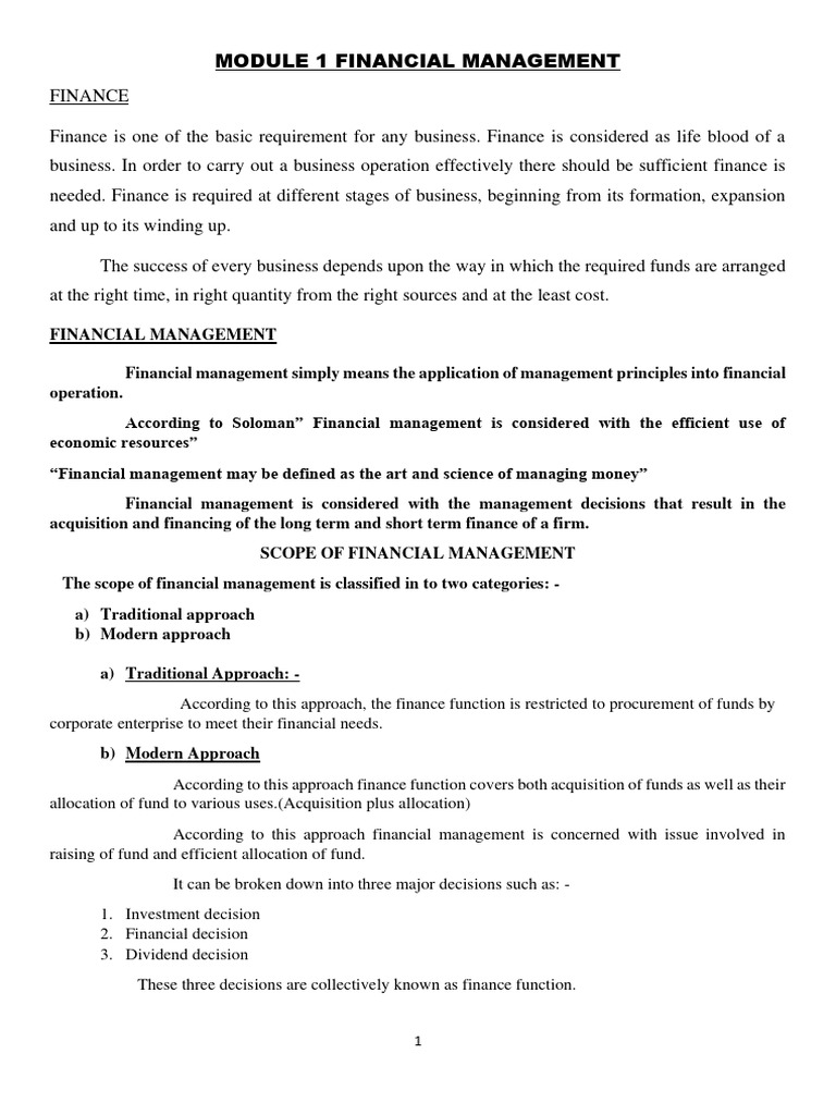 Financial Management | PDF | Capital Structure | Financial Capital