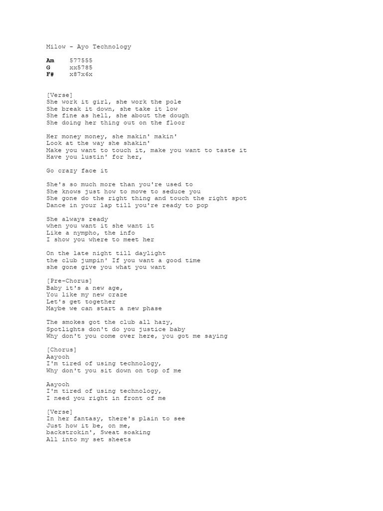 Milow - Ayo Technology | PDF | Songs