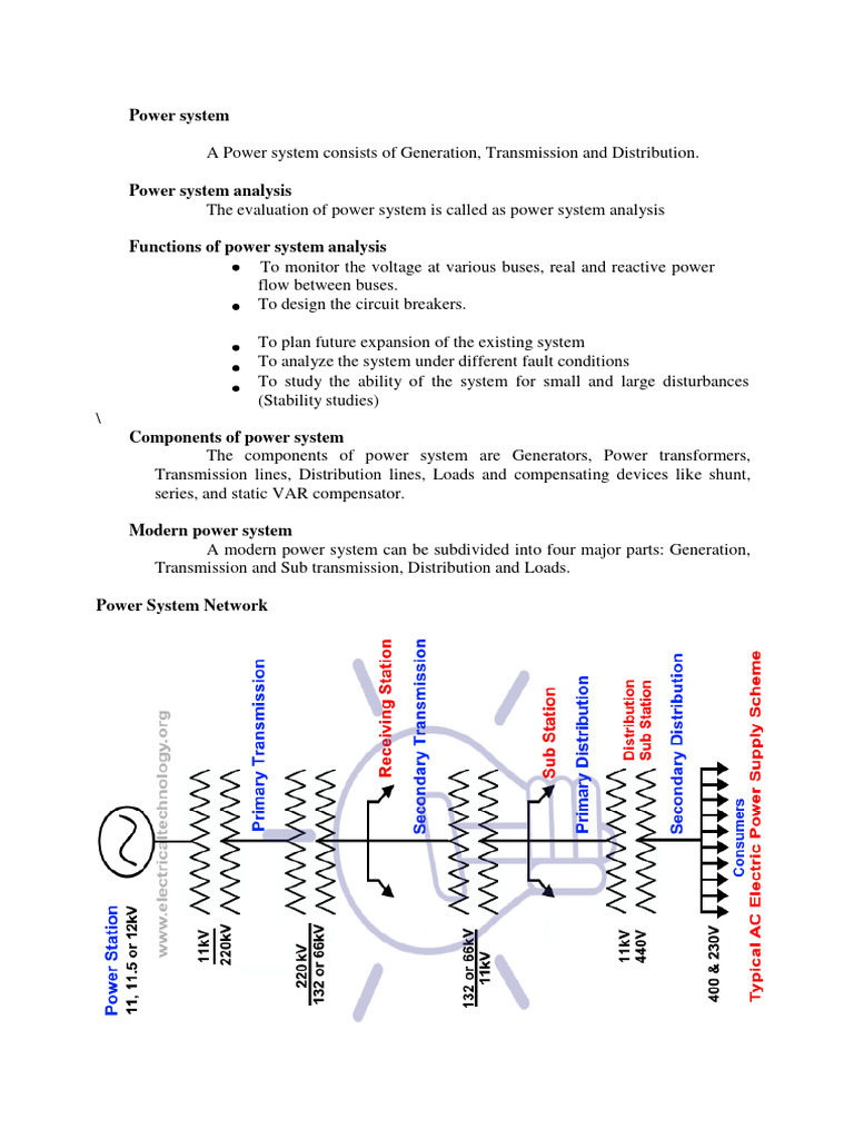 POWER SYSTEM BASIC, Per Unit, Y Bus | PDF | Electric Power System ...