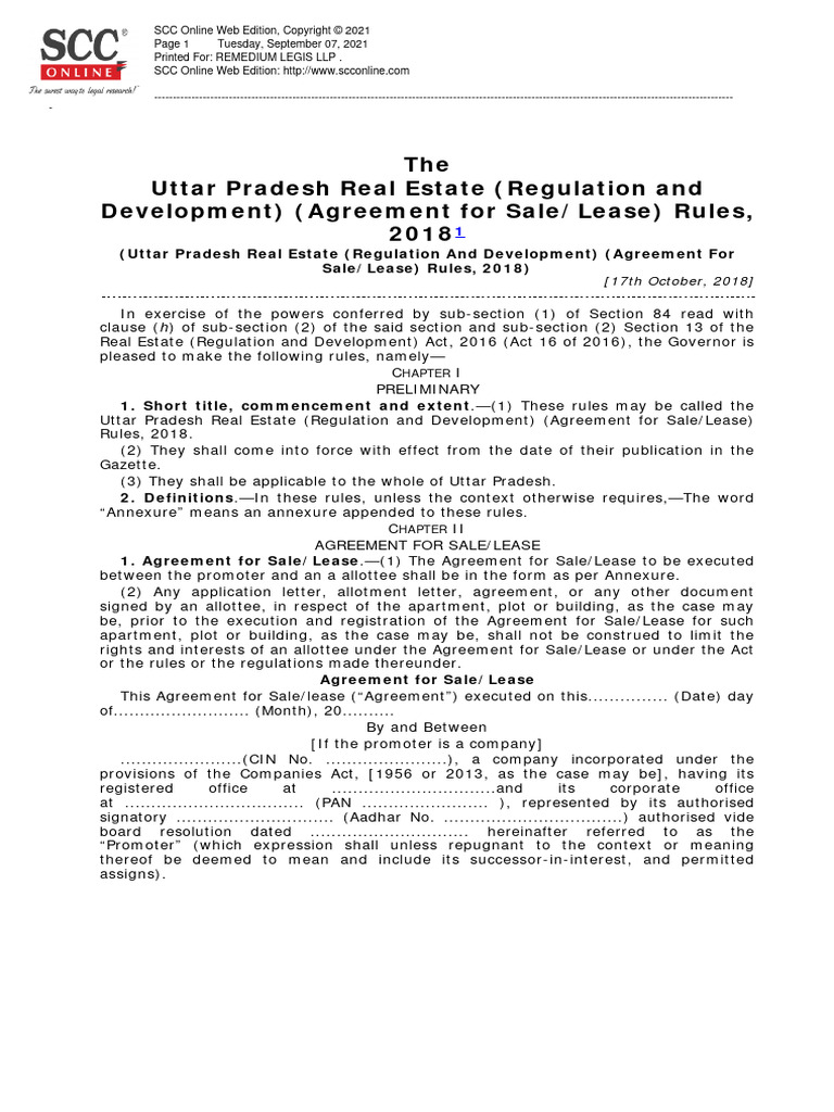 Real - Estate - Regulation - and - Development - Act - 2016 - RULES ...