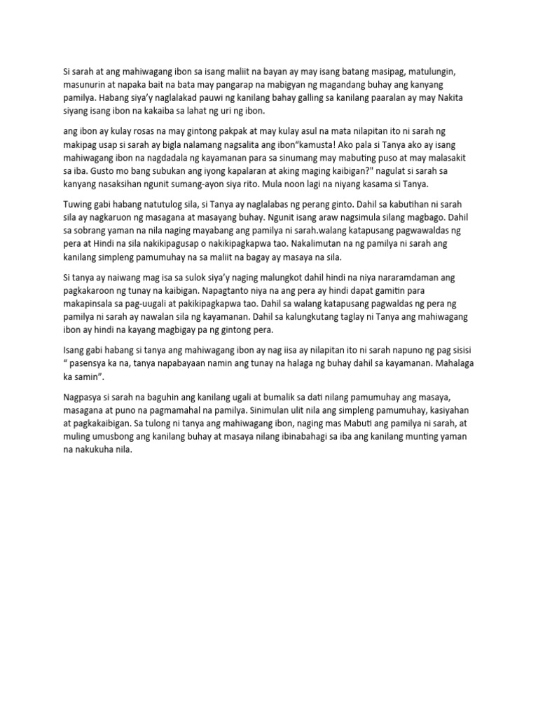 Kwentong Pambata | PDF