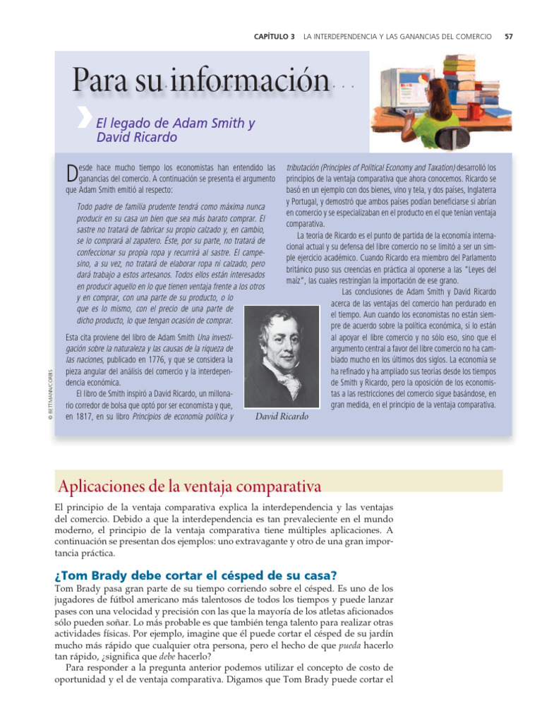 Ventaja Comparativa y Comercio | PDF | Ventaja comparativa | Costo de ...