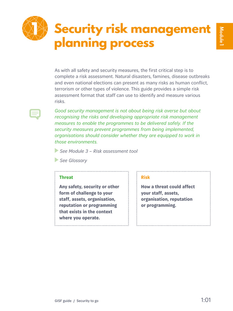 Security Risk Management Planning Process 1692813288 | PDF | Risk ...