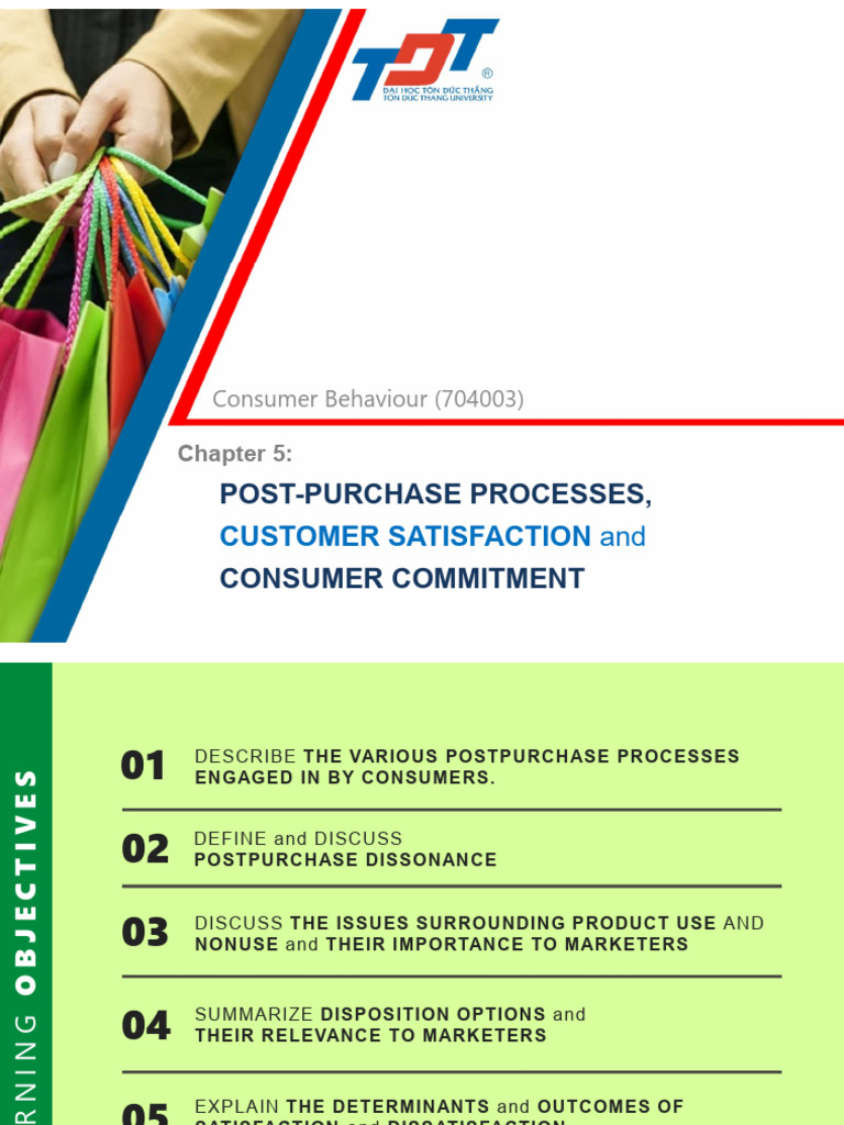 Chapter 5 - Post Purchase Processes | PDF | Customer Satisfaction | Marketing