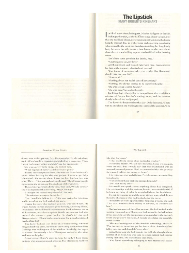 The Lipstick Part1 | PDF