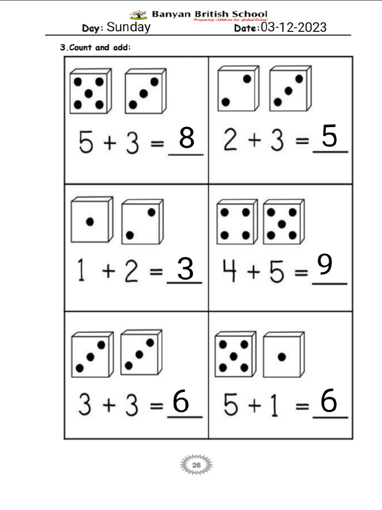 Reception 2nd Term Math pg-26,27 | PDF