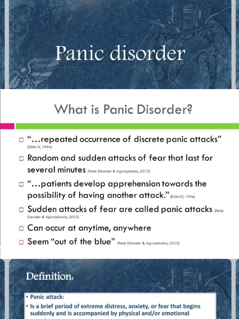 Panic Disorder 1 | PDF