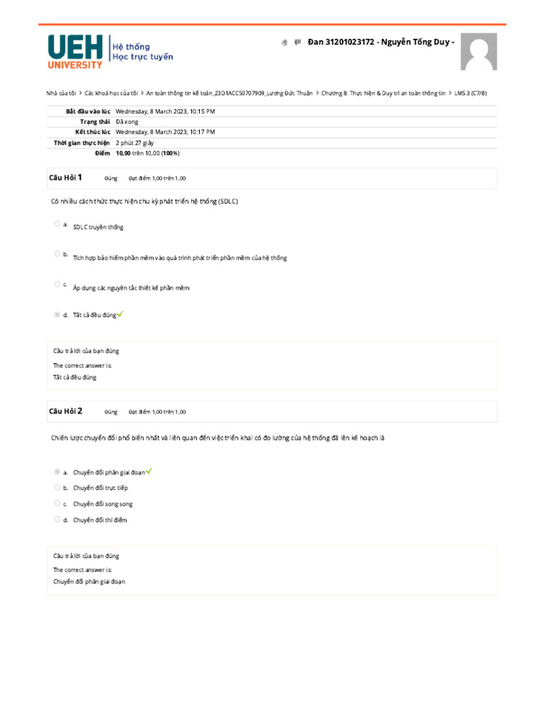 LMS 3 C7 - 8 - Xem L I Bài Làm | PDF