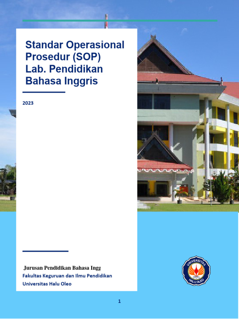 SOP Laboratorium Bahasa | PDF | Laboratories | Behavior Modification