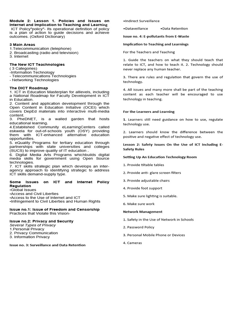 Group2 TTL Handouts | PDF | Educational Technology | Privacy