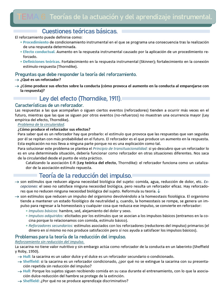 Wuolah Free Tema 6 Gulag Free | PDF | Reforzamiento | Escuelas psicologicas