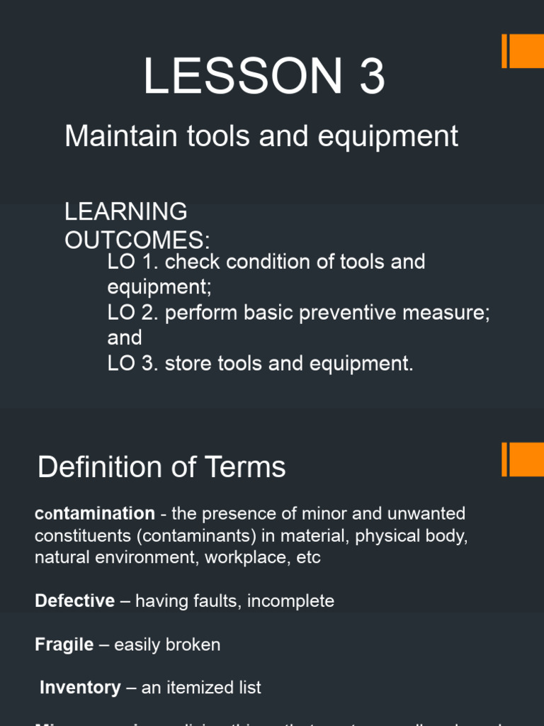 Lesson 3 Baking | PDF | Spoon | Knife