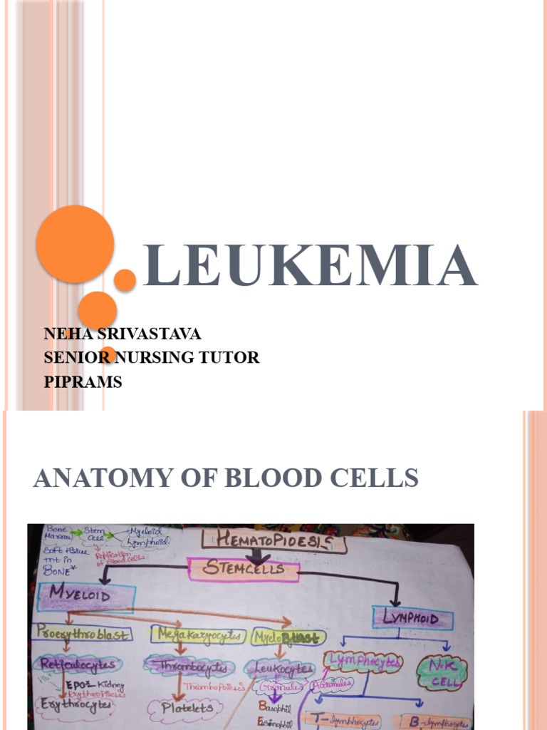 Leukemia: Neha Srivastava Senior Nursing Tutor Piprams | PDF | Leukemia ...