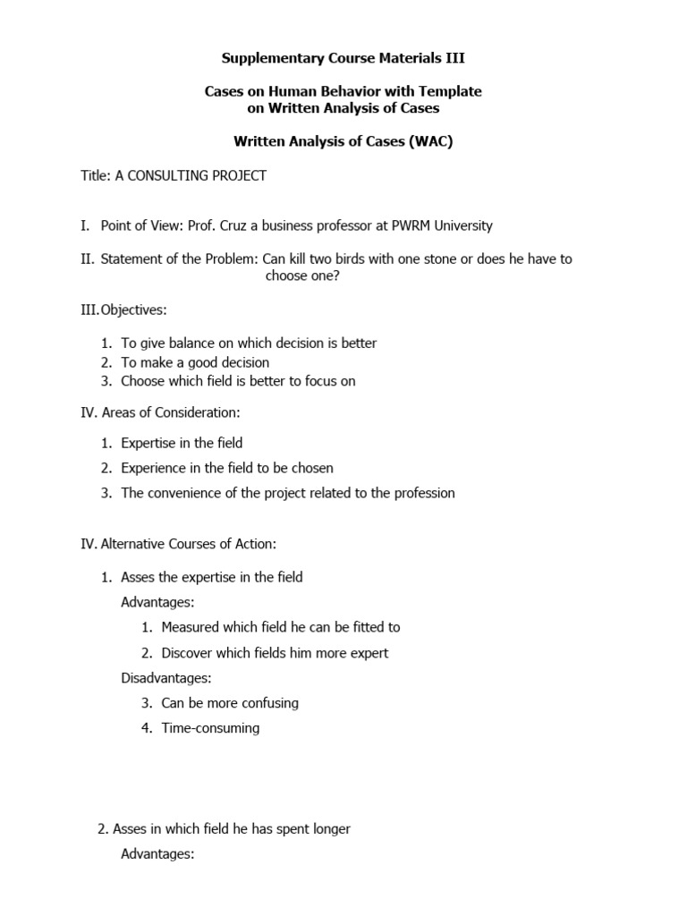 Case-Written-Analysis-CASE 3 | PDF