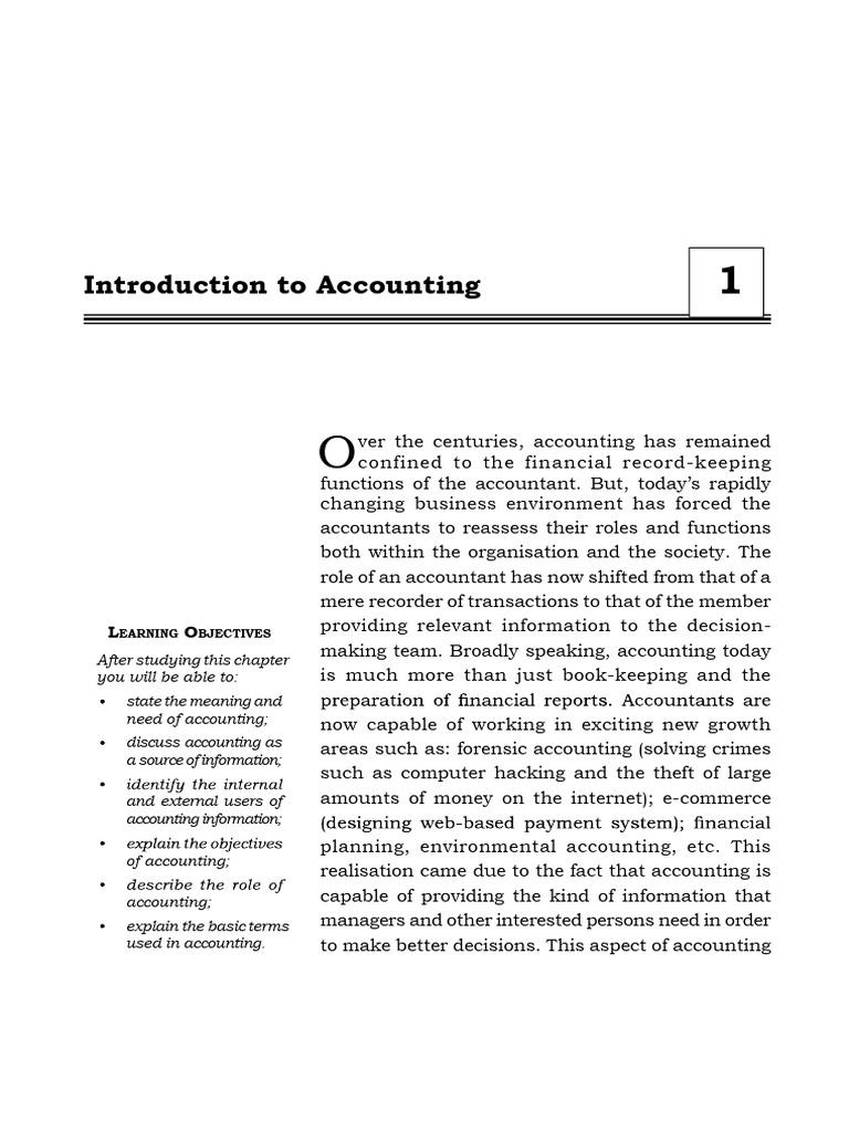 Introduction to Accounting Basics | PDF | Expense | Accounting