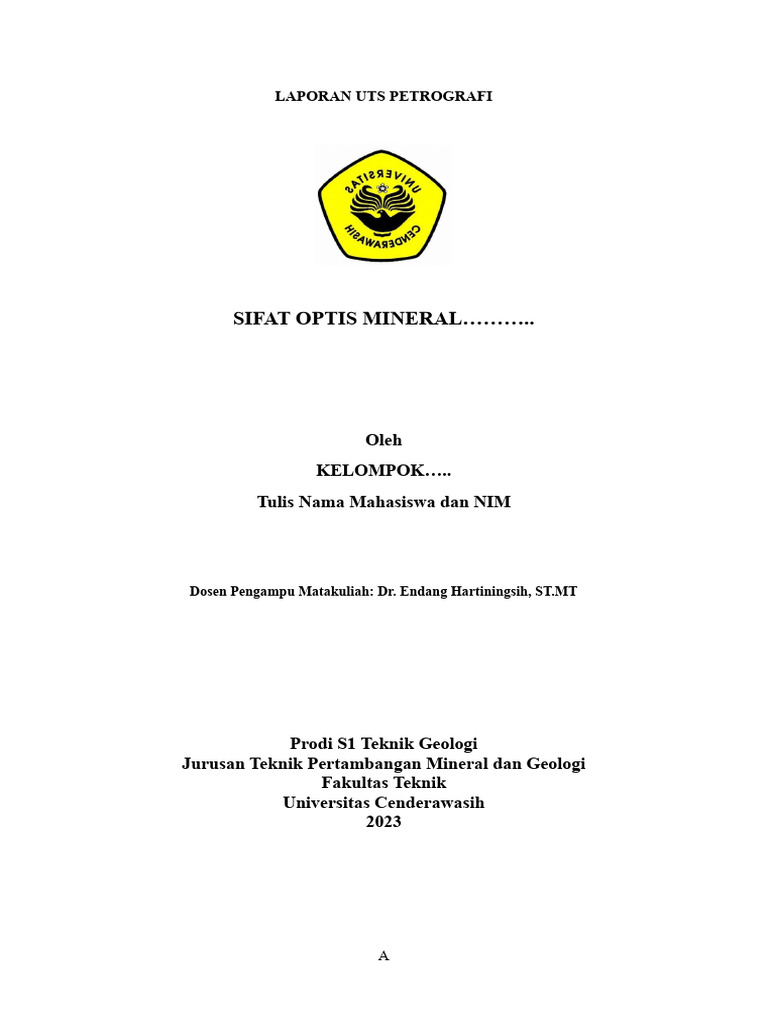 Format Laporan Uts | PDF