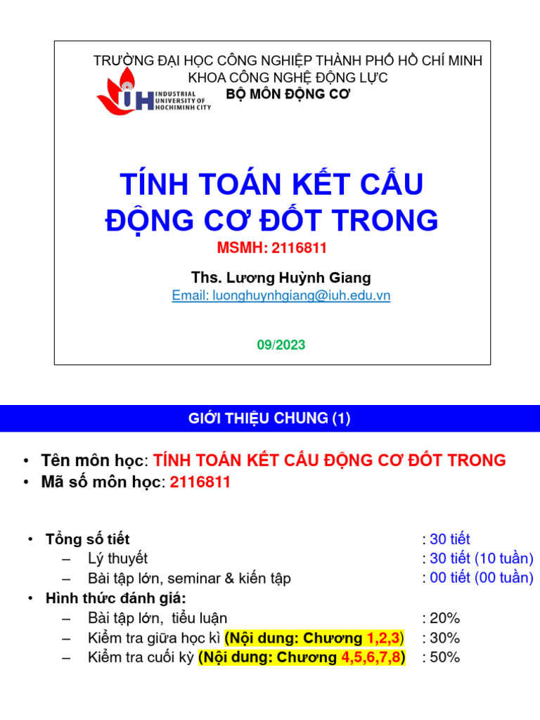 TTKTDCDT2023 CH0 - Gioi Thieu Chung | PDF