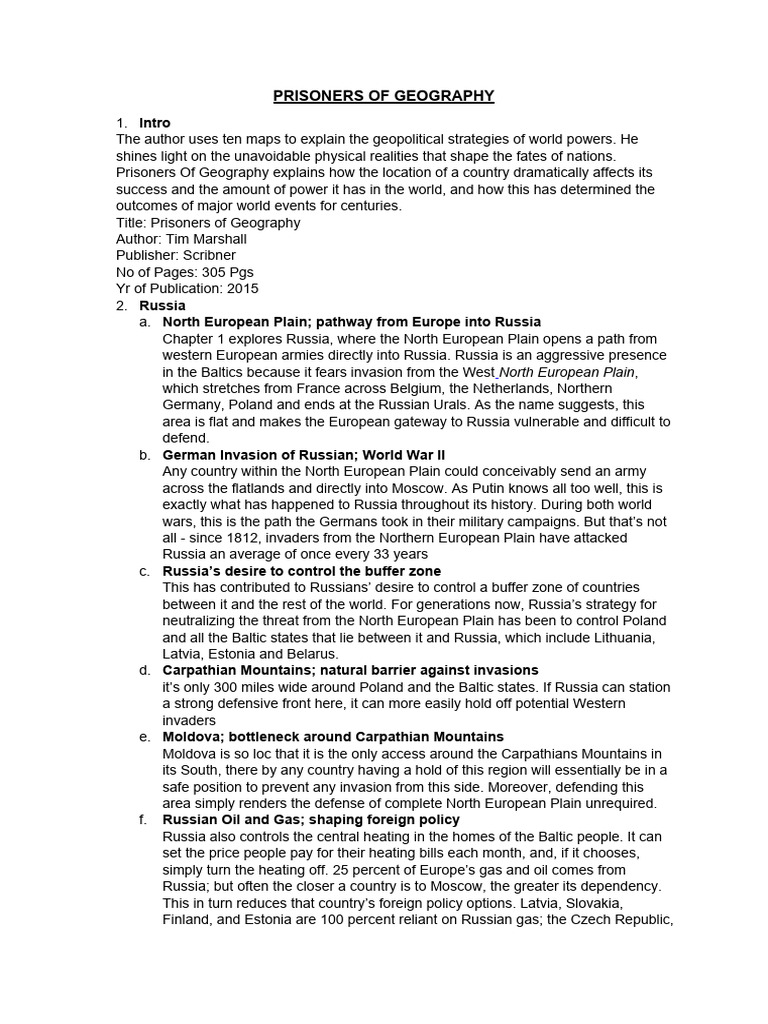 Prisoners of Geography | PDF | Arctic | Tibet