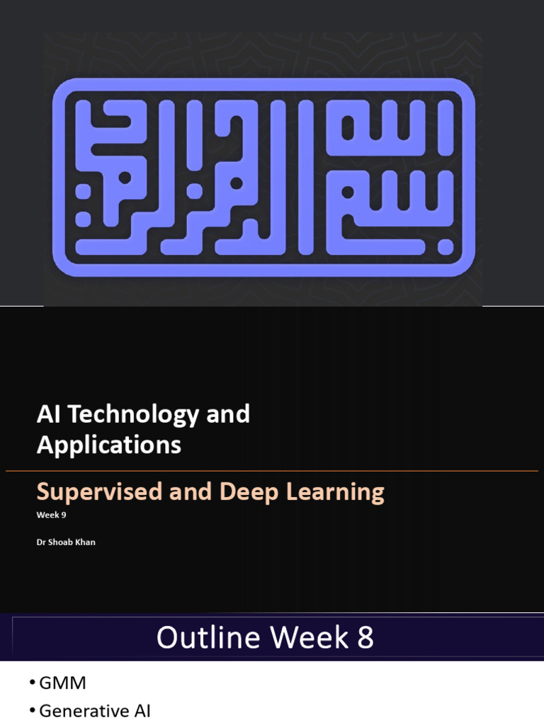 Lec 9 Supervised Learning Final | PDF | Artificial Intelligence | Intelligence (AI) & Semantics
