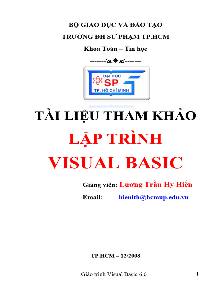 Lap Trinh Visual Basic 6 0 | PDF