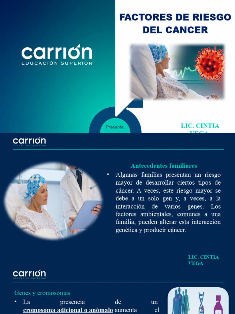 Factores De Riesgo Del Cancer Pdf Cáncer Terapia De 0391