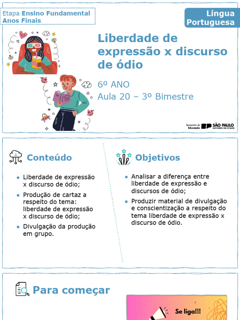 Liberdade de Expressão Ou Discurso de Ódio | PDF | Discurso de ódio ...