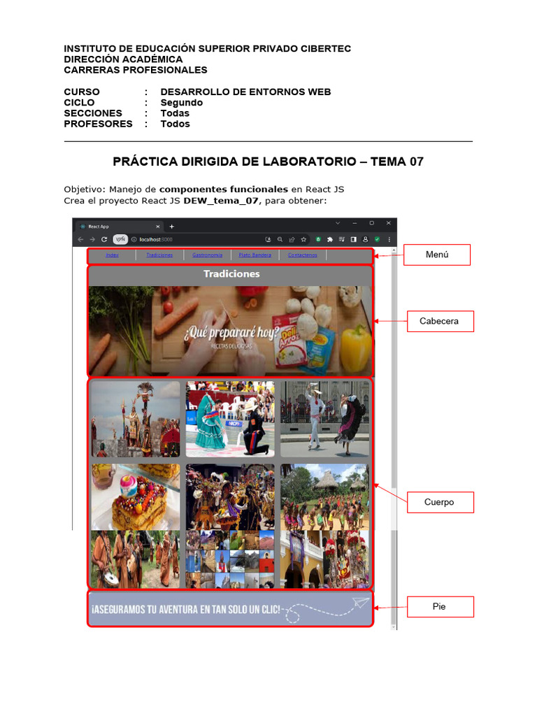 DEW Tema 07 Ejercicios | PDF | Informática | Tecnología