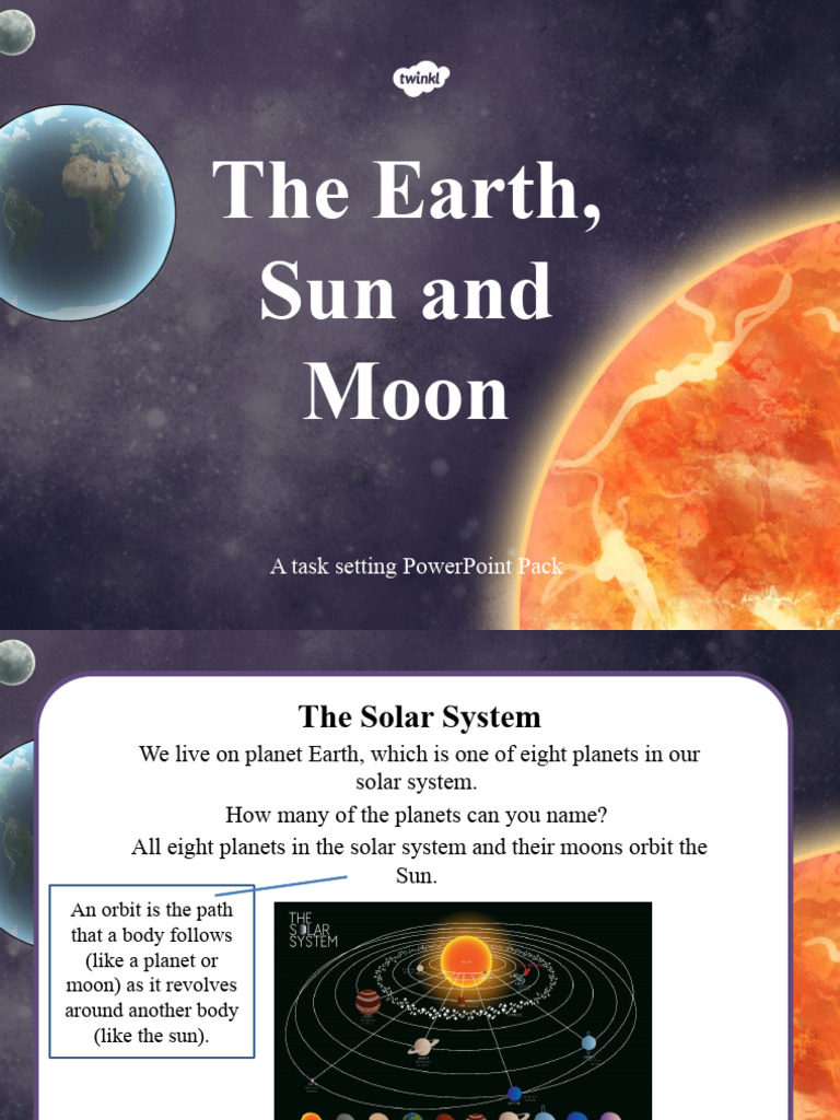 Earth, Sun, and Moon Overview for Kids | PDF | Planets | Solar System