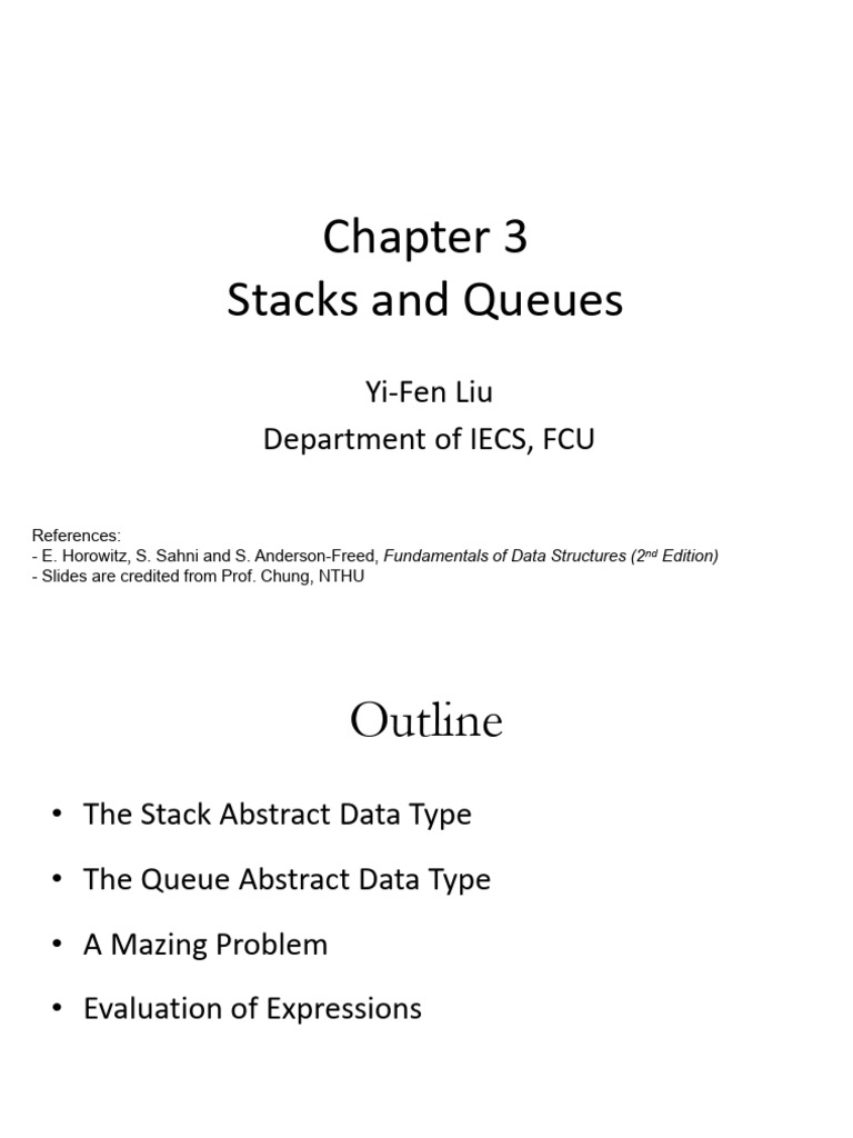 Chapter 3 | PDF | Queue (Abstract Data Type) | Computing